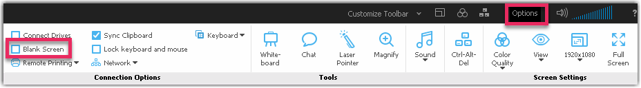 Blank the RemotelyAnywhere host screen during remote control ...