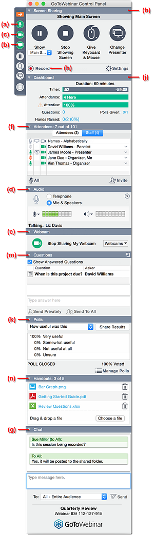 How do I use the Control Panel? - GoToWebinar Support