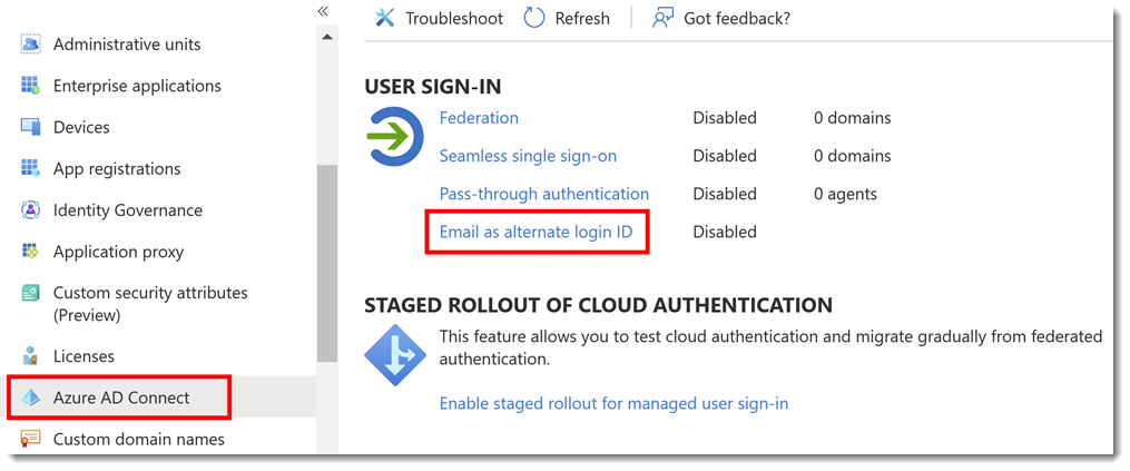 How do I configure an alternate email as login ID instead of the ...