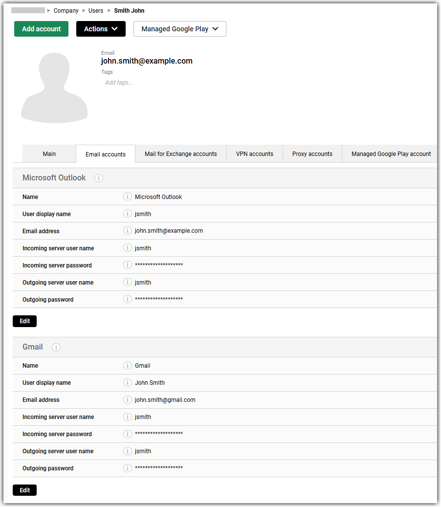 Using user-specific settings with configuration profiles - LogMeIn Resolve MDM Support