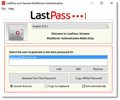 Use Sesame Multifactor Authentication