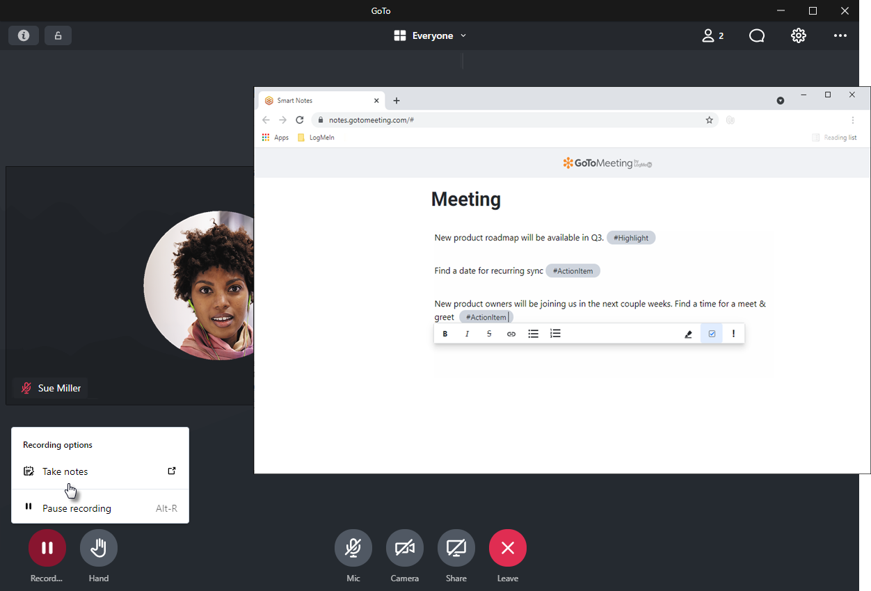 How do I take notes during a meeting? - GoToMeeting Support How do I take notes during a meeting? - GoToMeeting Support