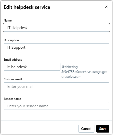 Edit helpdesk services in GoTo Admin - LogMeIn Resolve MDM Support