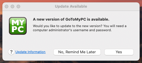How do I manually install updates on Windows and Mac? - GoToMyPC Support
