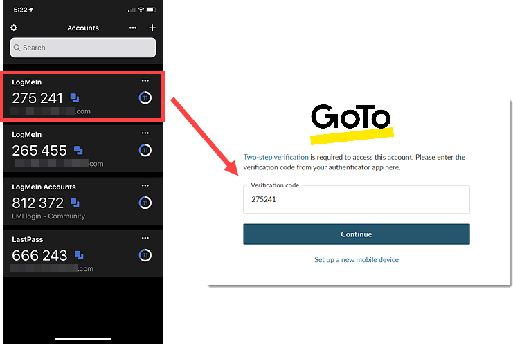 Como registro um novo dispositivo para autenticação multifator do meu ...