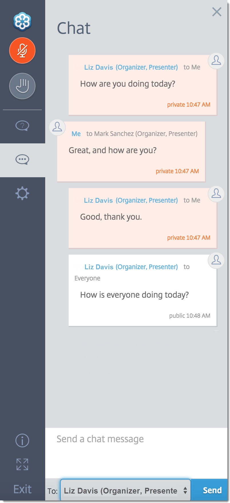 Can I chat with the organizer from the Instant Join app? - GoToWebinar ...