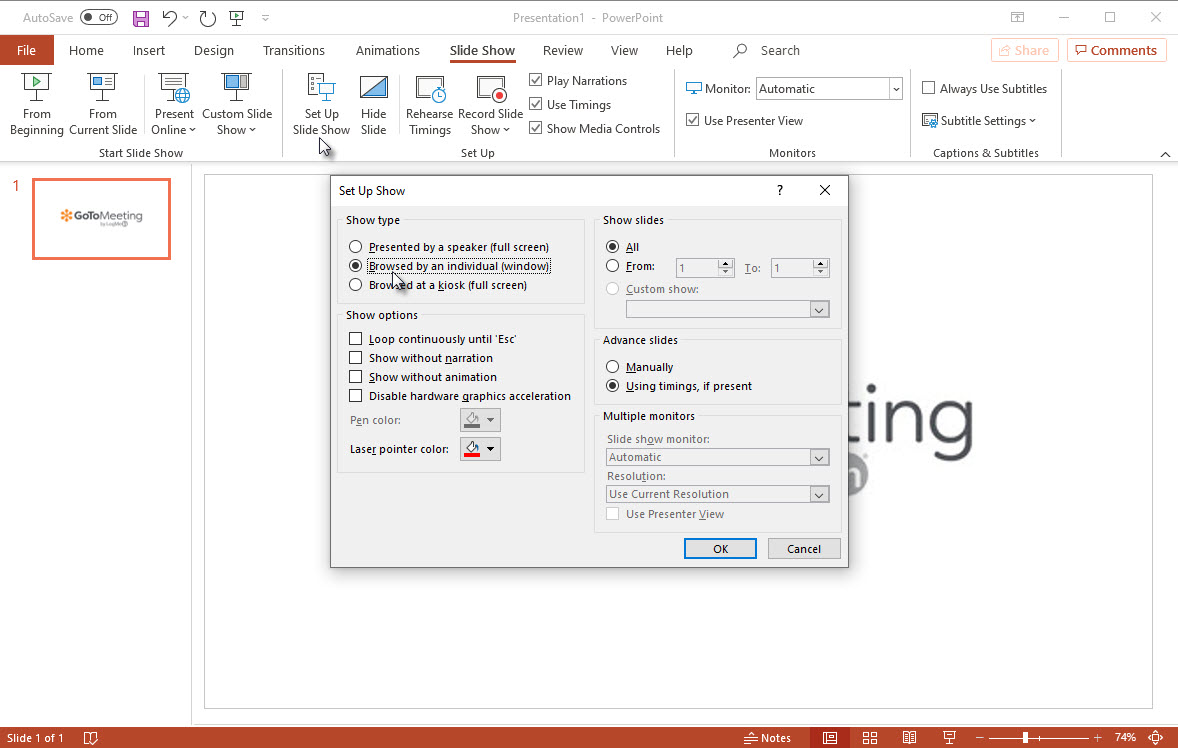 Why Does PowerPoint Exit Full Screen Mode While I m Screen Sharing 