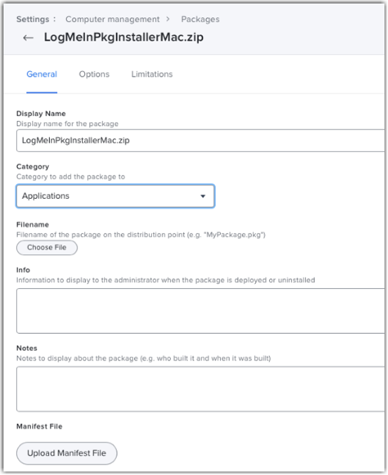 LogMeIn host installer setup and deployment in JAMF - Central Support