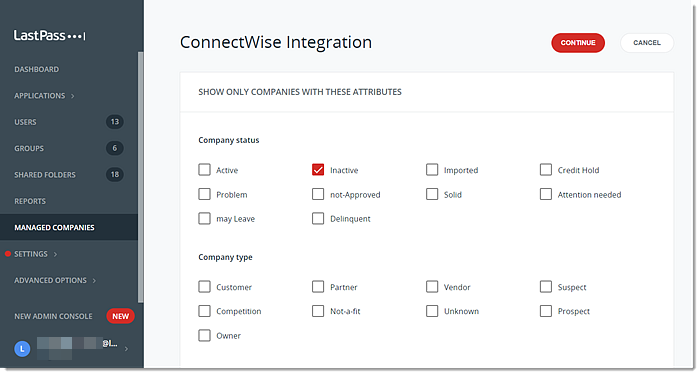 Hoe los ik dubbele beheerde bedrijven op die uit mijn PSA zijn geïmporteerd? - Support van LastPass