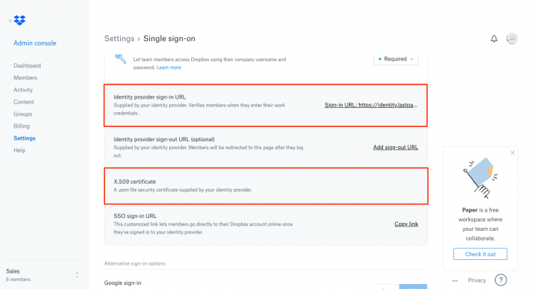 Dropbox App Integration - LastPass Support