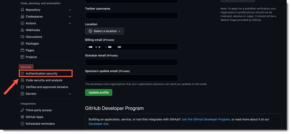 Integrazione dell'app GitHub - Supporto di LastPass