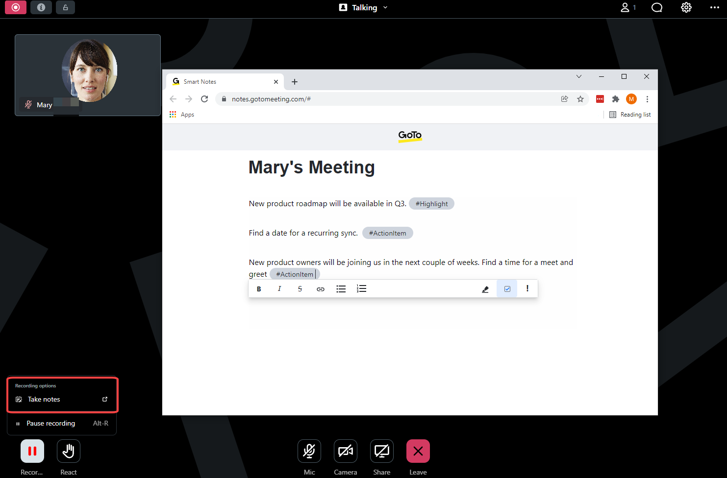 How do I take notes during a meeting? - GoToMeeting Support How do I take notes during a meeting? - GoToMeeting Support