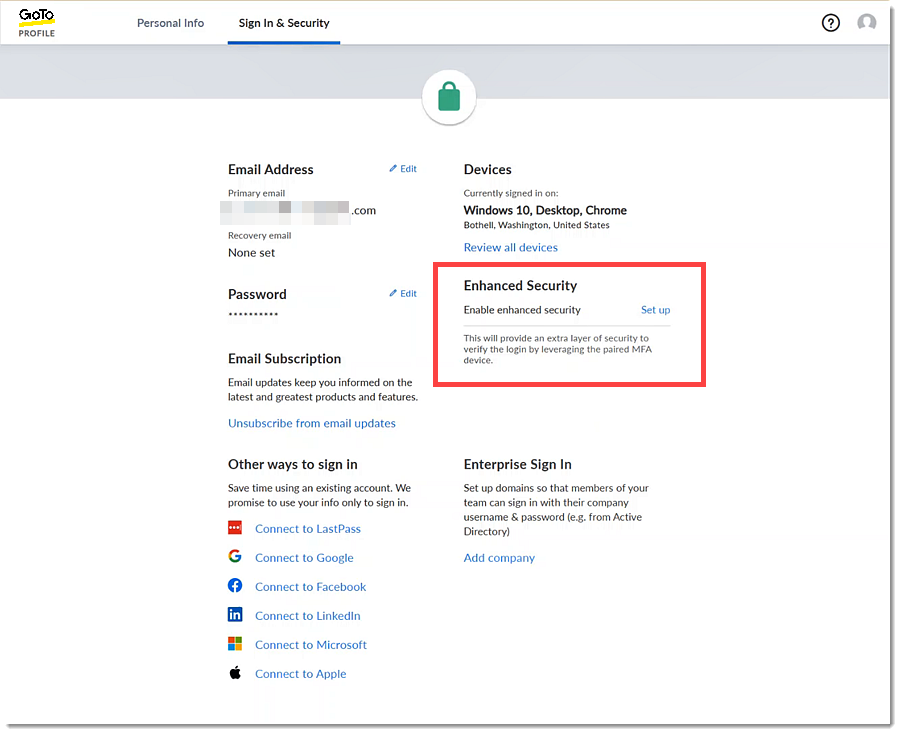 How do I set up and use Multi-Factor Authentication for my GoTo Connect account? - GoTo Connect ...