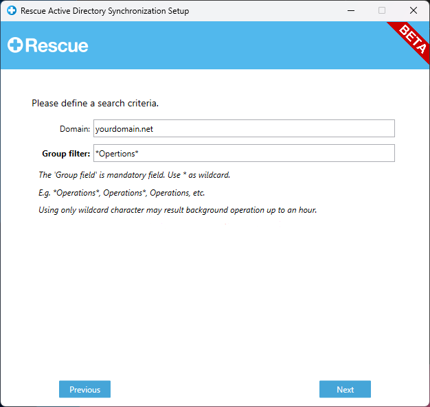 Synchronize a Rescue Admin group with Active Directory user groups (on-prem) - Assistance Rescue